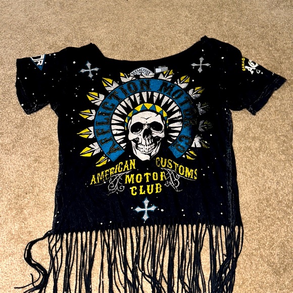 Affliction | Tops | Gently Worn Like New Afflictions Shirt Super Cute ...